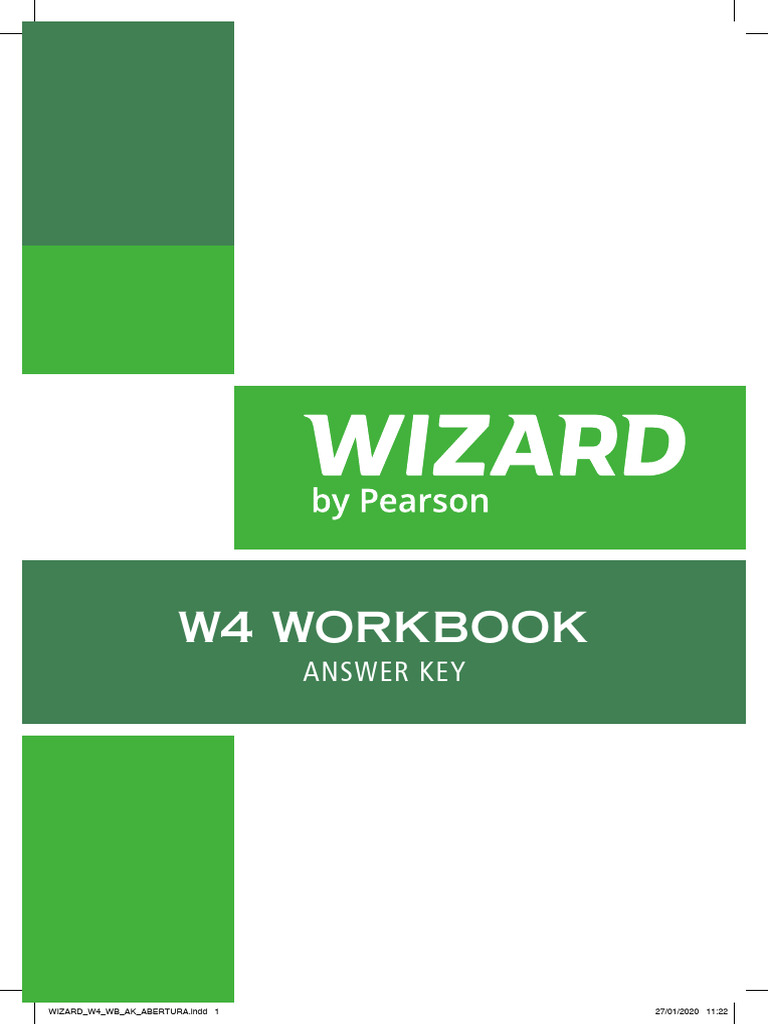 w4 WB Answer Key | PDF | English Language