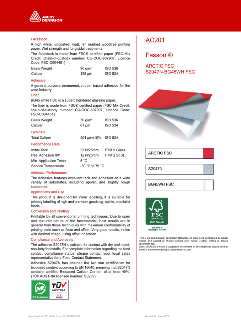 Ac201 Arctic FSC s2047n-Bg45wh FSC - en | PDF