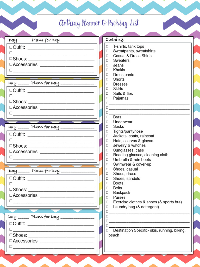 Ultimate Packing List | Download Free PDF | Clothing | Sweater