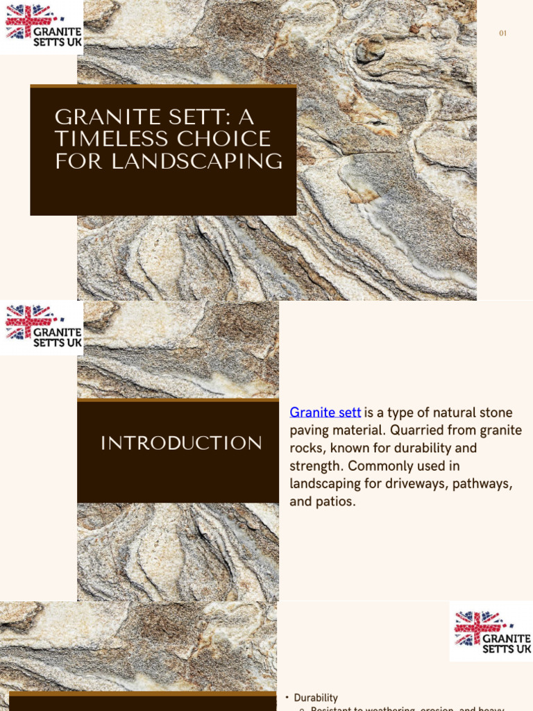 Granite Setts: Durable Landscaping Solution | PDF | Granite | Materials