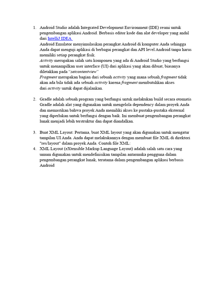 Panduan Pengembangan Aplikasi Android | PDF