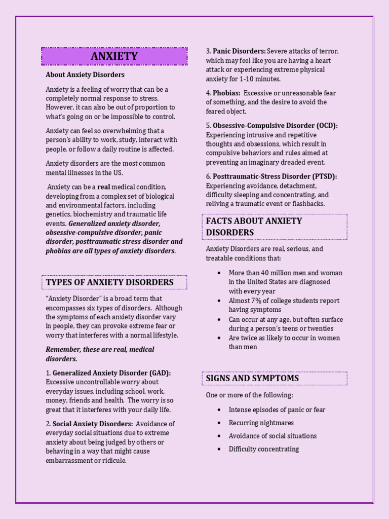Anxiety | PDF | Anxiety Disorder | Mental Disorder