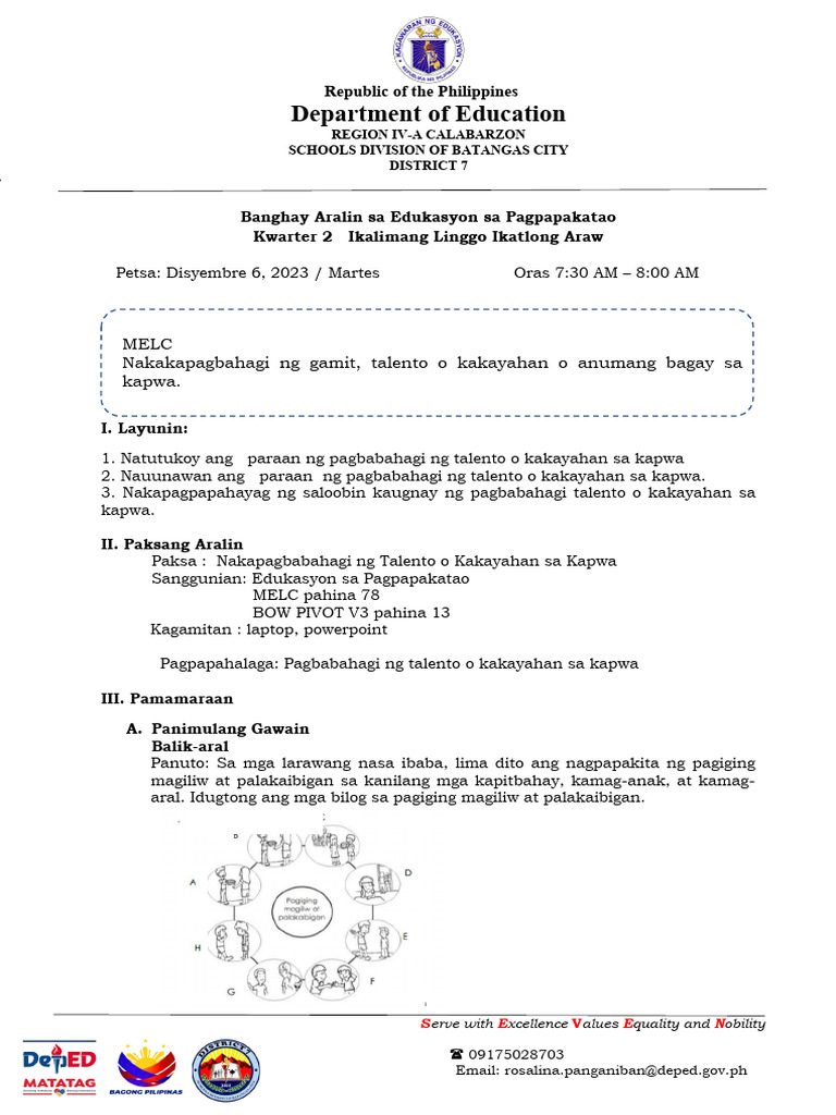 ESP q2 Week 5 Day 2 | PDF