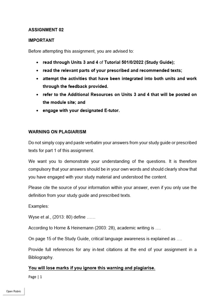 ENG1514 - 2023 - ASSIGNEMNT 02 - Final | PDF | Plagiarism | Human Communication