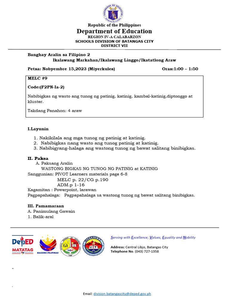 Q2 Filipino DLP w2d3 | PDF