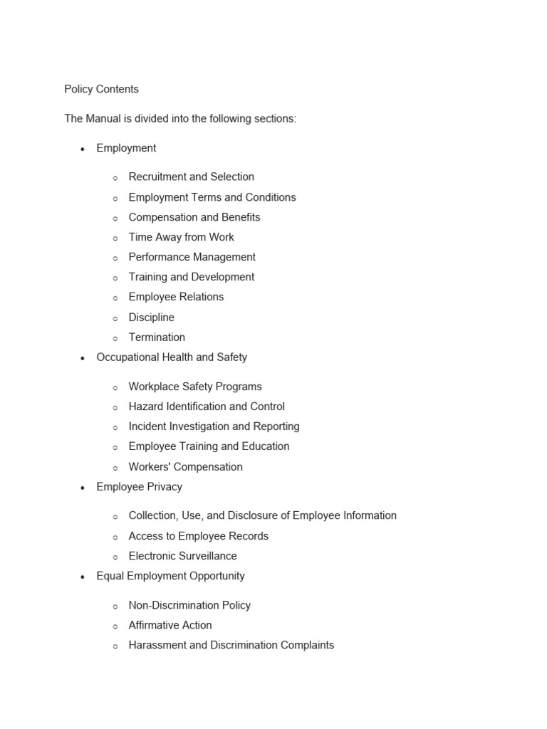 HR Policy Manual | PDF | Employment | Recruitment