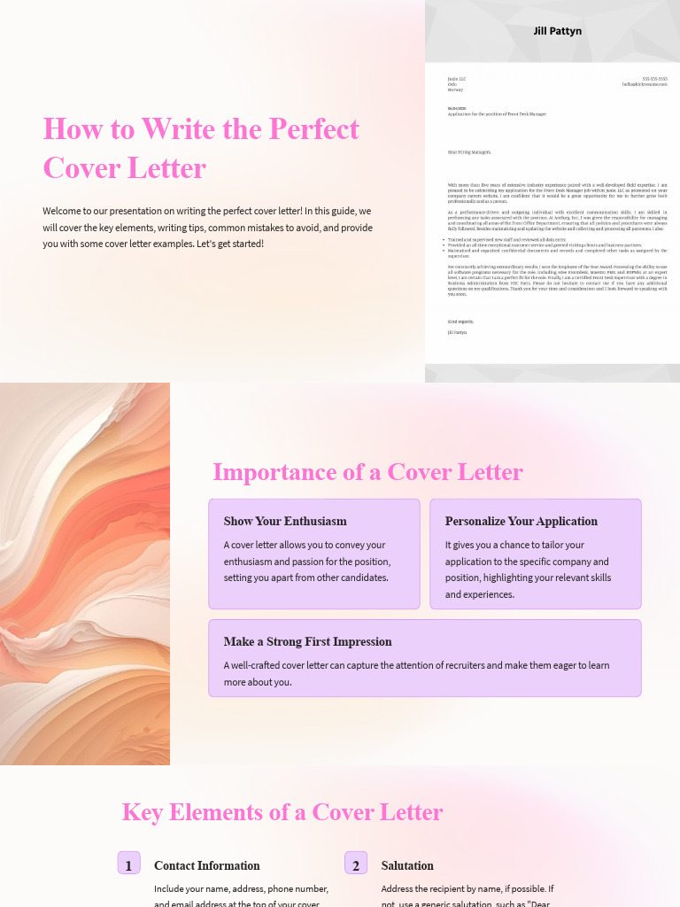 How To Write The Perfect Cover Letter | PDF | Proofreading | Communication