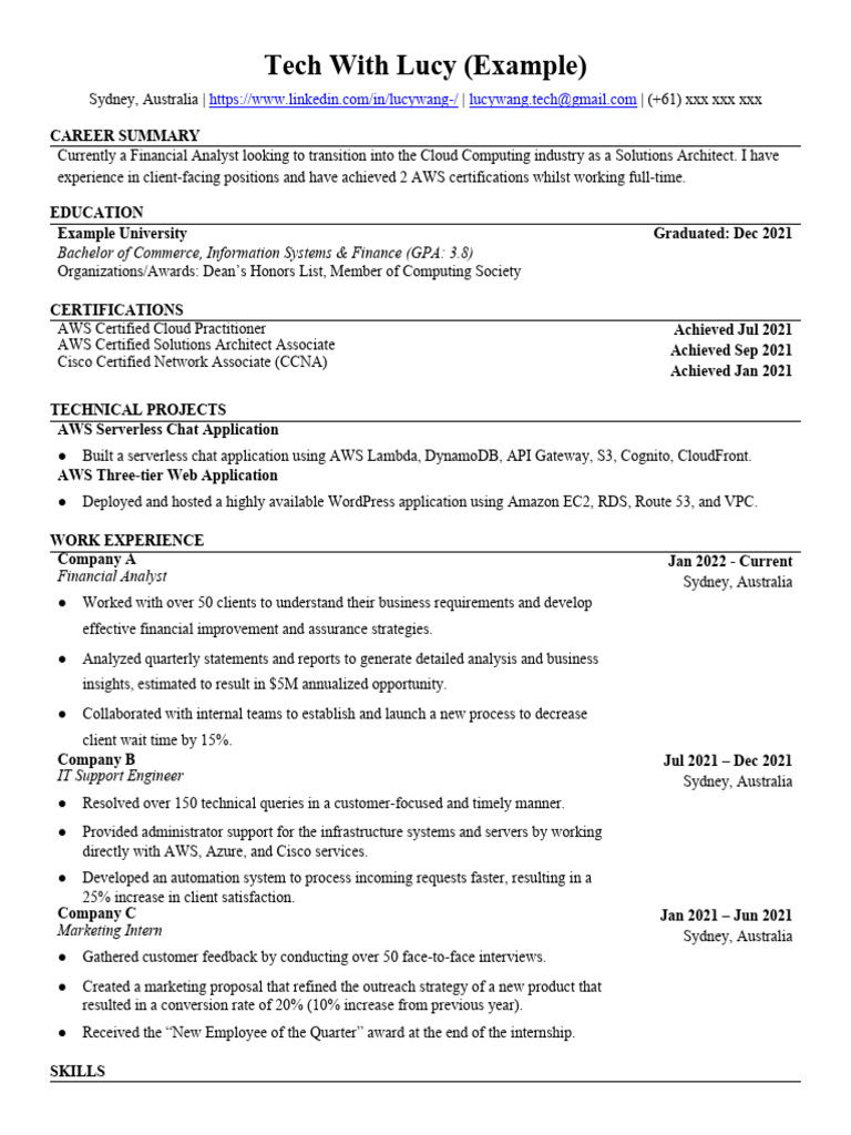 Cloud Computing Resume Template | PDF | Amazon Web Services | Cloud ... Cloud Computing Resume Template | PDF | Amazon Web Services | Cloud ...