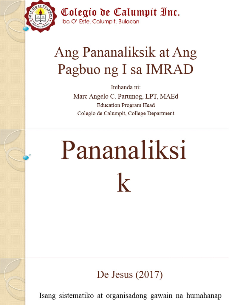 Pananaliksik KPWKP Full Version | PDF