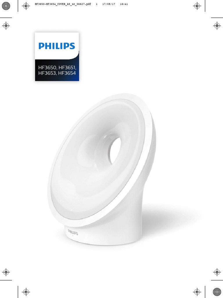 Philips Sleep en Wake Up Light hf365001 | PDF | Breathing | Ac Power ...