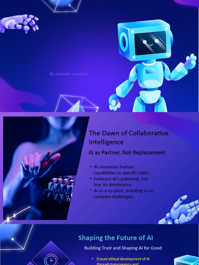 Blue Futuristic Illustrative Artificial Intelligence Project ...