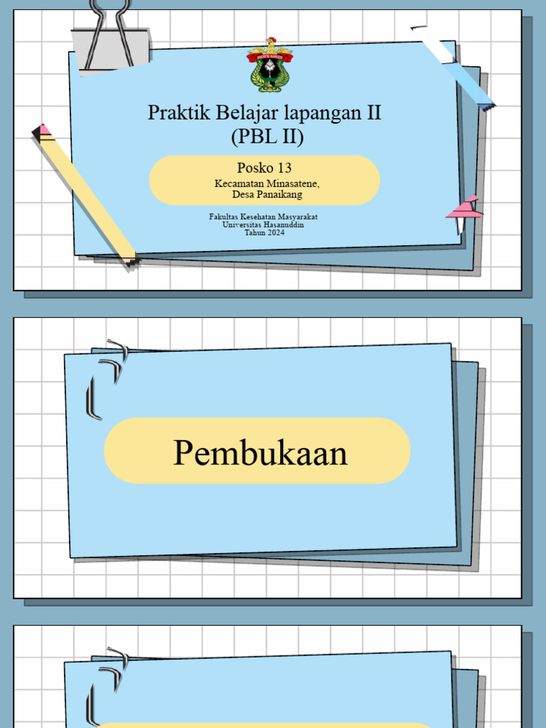 Seminar Awal PBL II | PDF