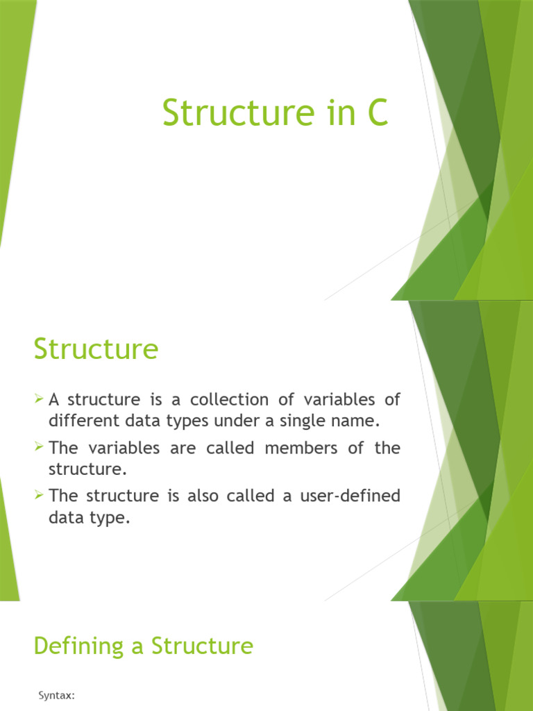 Structure in C (Autosaved) | PDF | Pointer (Computer Programming) | Computer Science