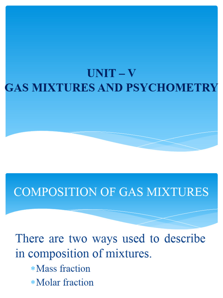Etd - Unit - V | PDF | Humidity | Water Vapor