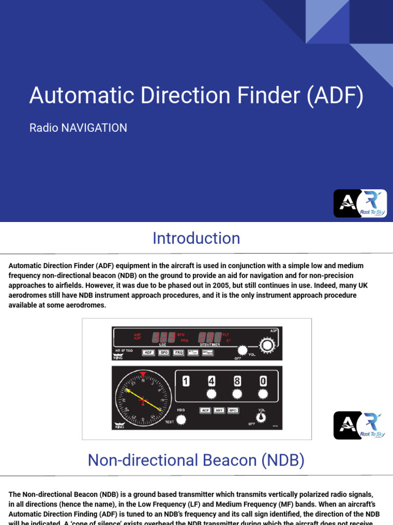 Automatic Direction Finder (ADF) | Download Free PDF | Antenna (Radio ...