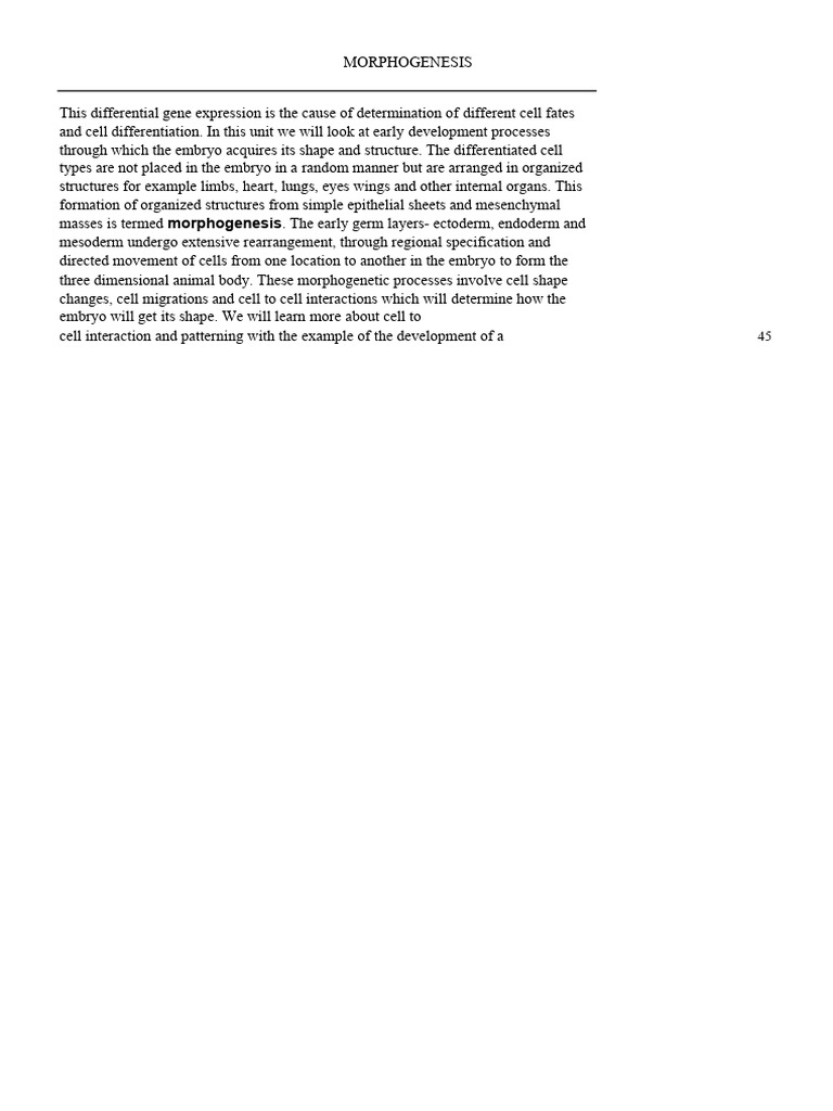 Morphogenesis | PDF | Autophagy | Cell Signaling