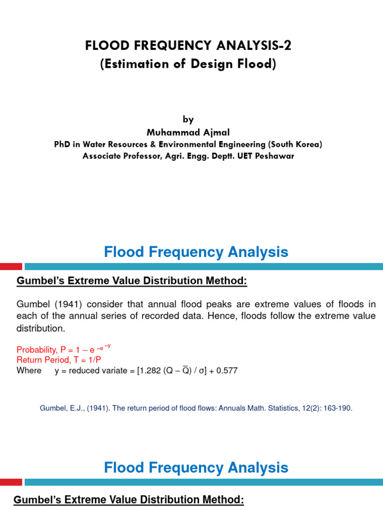 Flood Frequency Analysis 2 Pdf