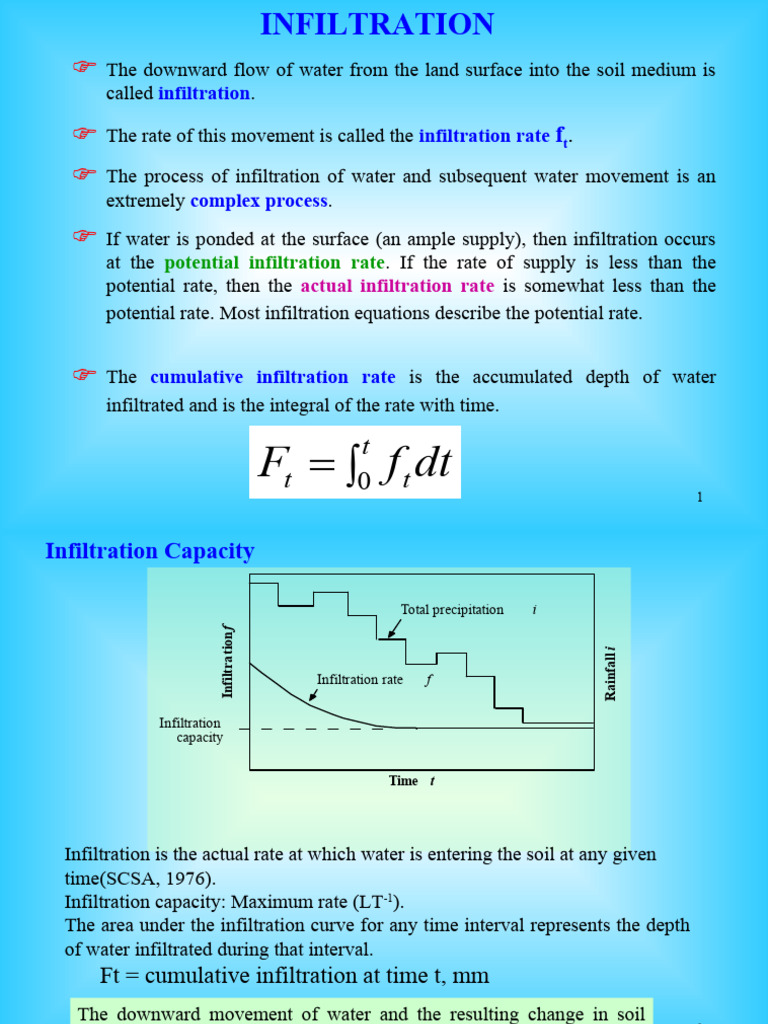 1 6 Infiltration 1 | Download Free PDF | Partial Differential Equation ...