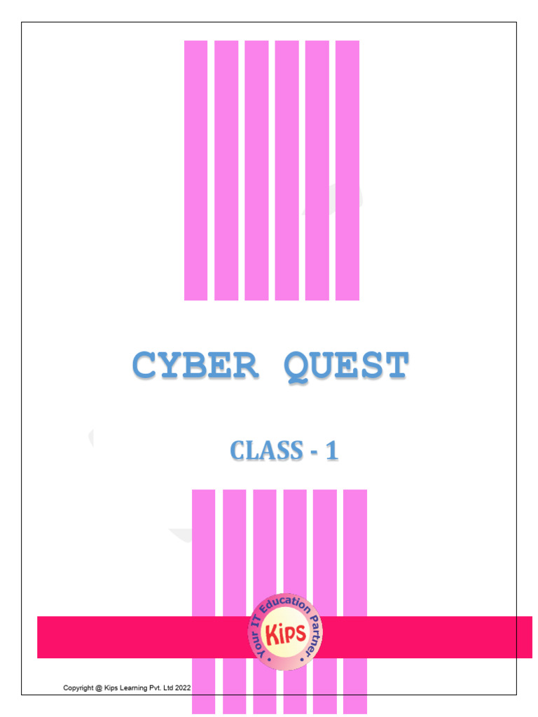 Answer Keys_Cyber Quest_book 1-5 | PDF | Computer Data Storage | Input/Output