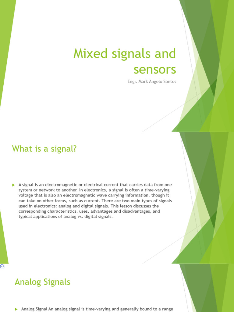 Mixed Signals and Sensors | PDF | Operational Amplifier | Amplifier