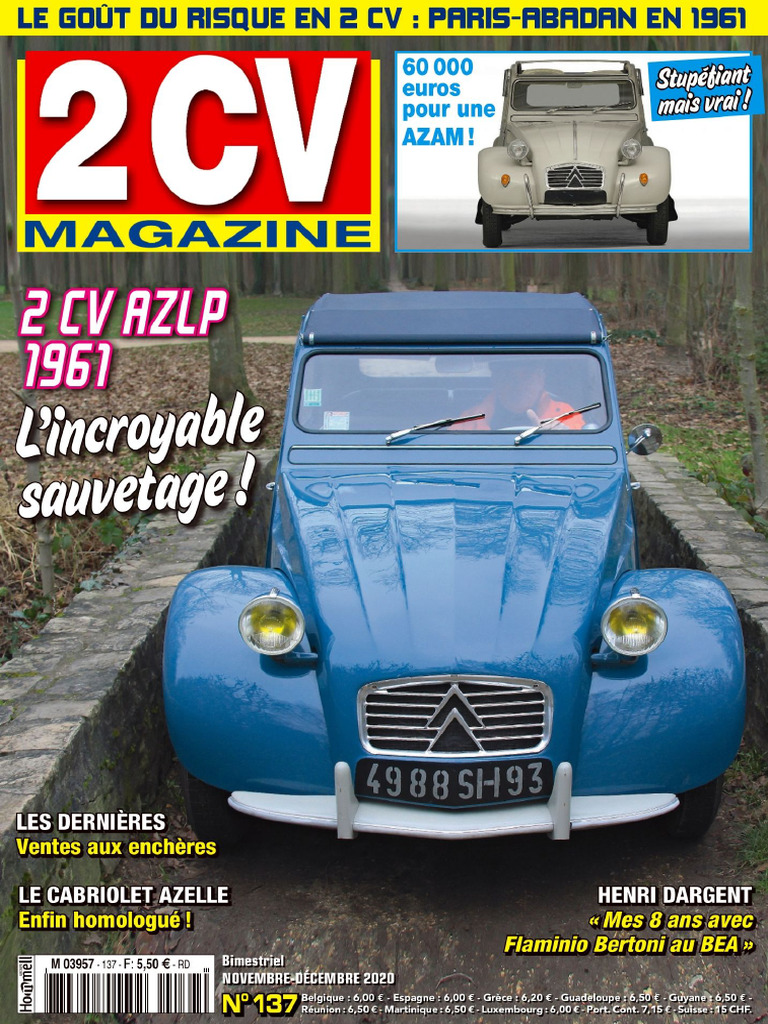2 CV Magazine N°137 - Novembre-Décembre - 2020 | PDF