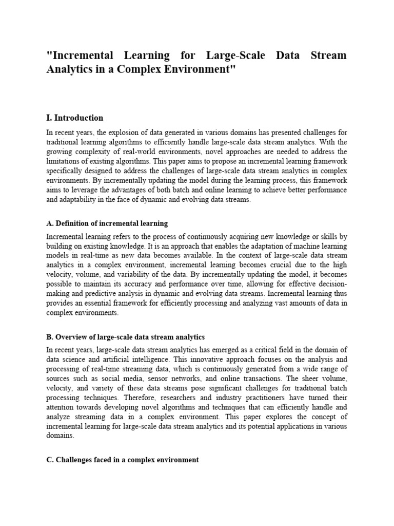 Incremental Learning | PDF | Analytics | Machine Learning