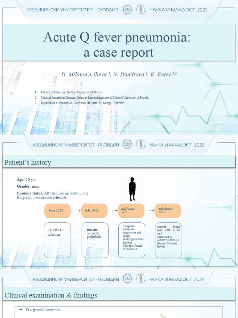 Acute Q Fever Pneumonia - A Case Report | PDF | Pneumonia | Serology