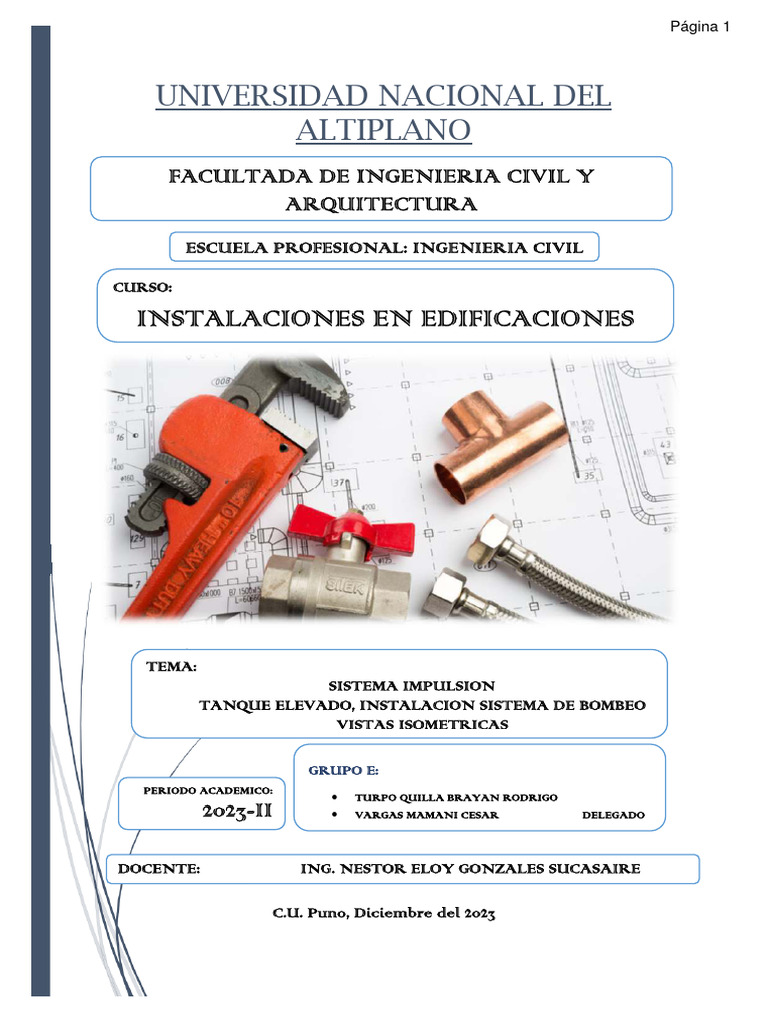 SISTEMA IMPULSION Ok | PDF | Ingeniero civil | Ingeniería de Edificación
