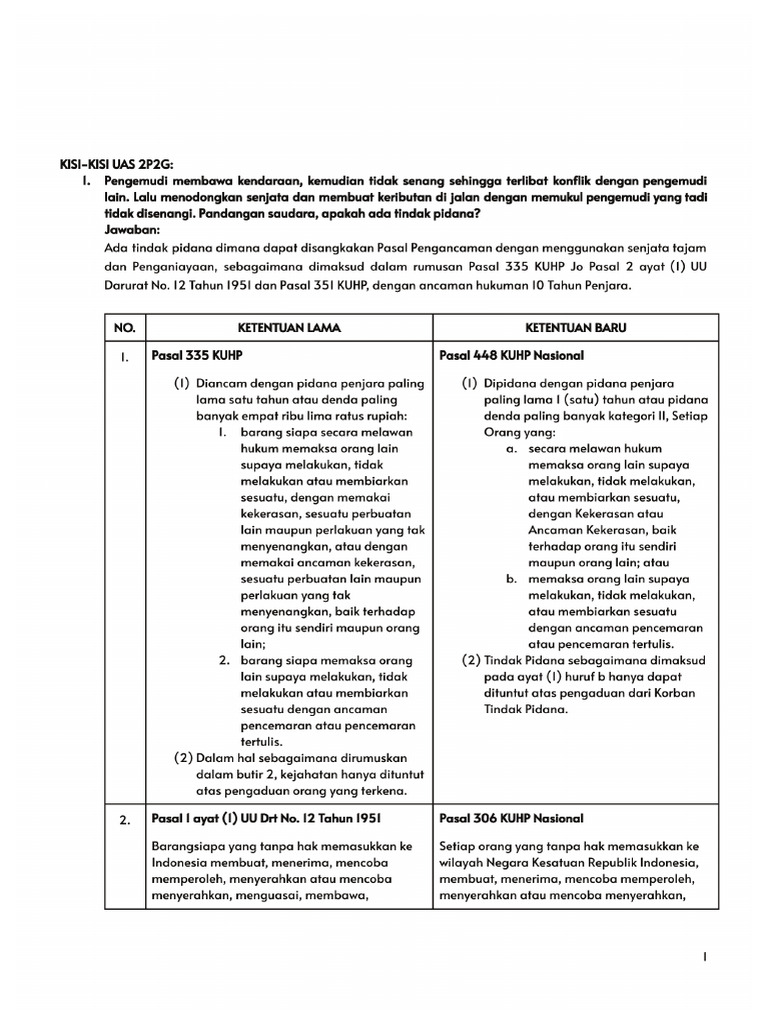 Kisi2 UAS Ukuran A5 | PDF