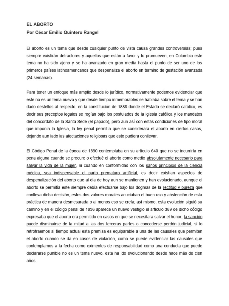 El Aborto | PDF