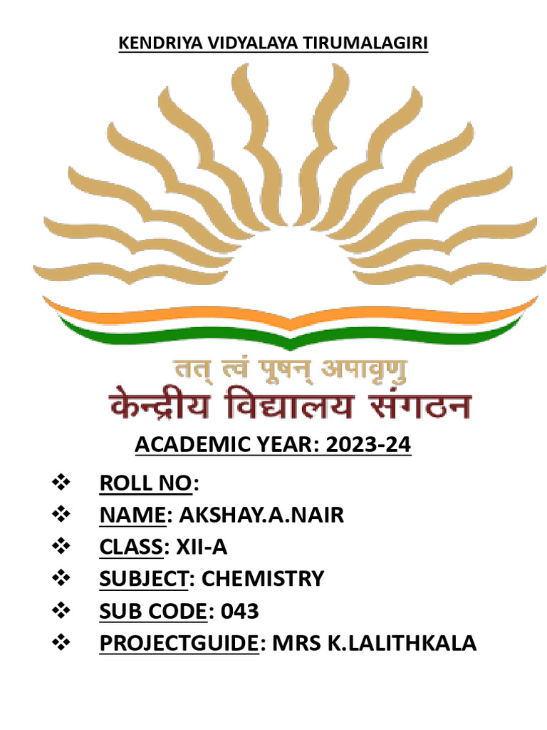 Chemistry Invest Project Akshay | PDF | Milk | Proteins