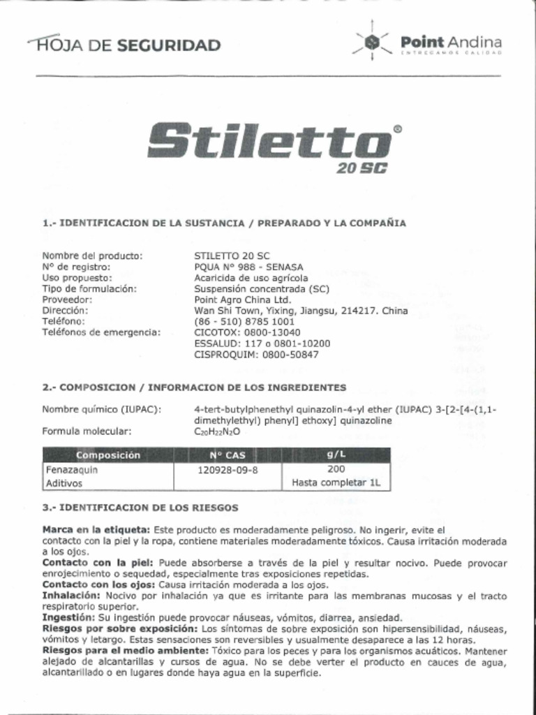 Stiletto 20 SC | PDF