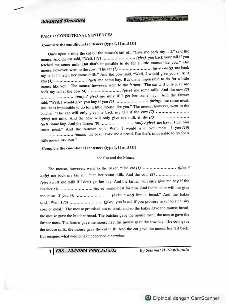 Advance Structure Latihan Soal | PDF