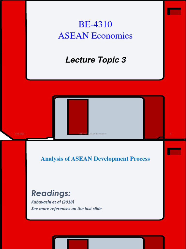 BE-4310 Lecture 3 - Analysis of ASEAN Development Process | PDF ...