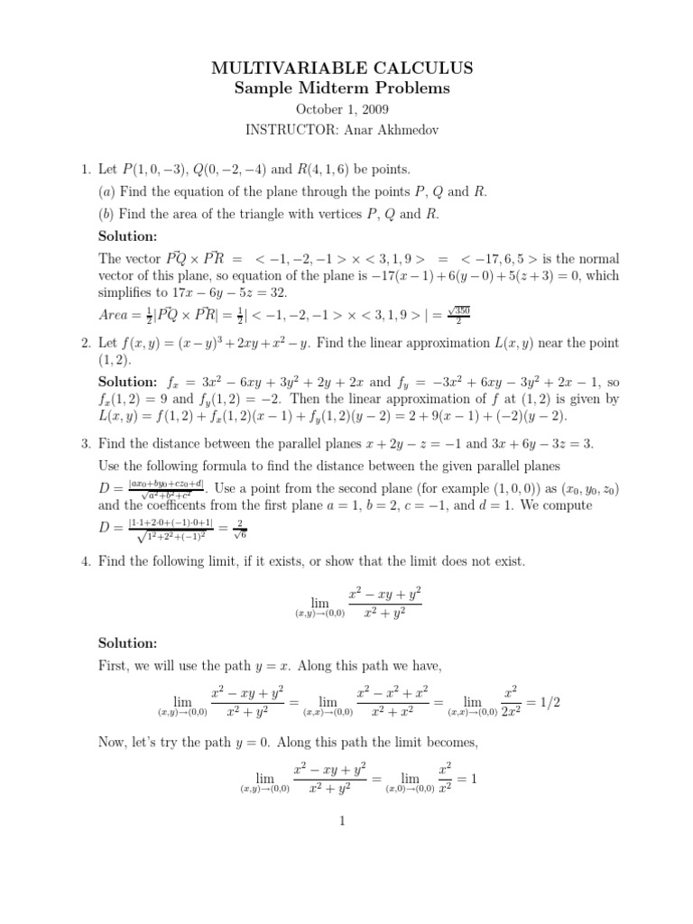Samplem 1 | PDF | Equations | Sphere