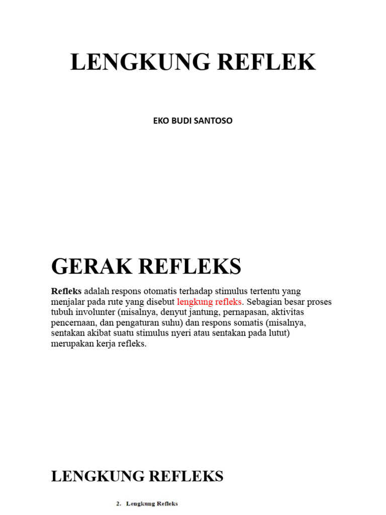 LENGKUNG REFLEKS | PDF