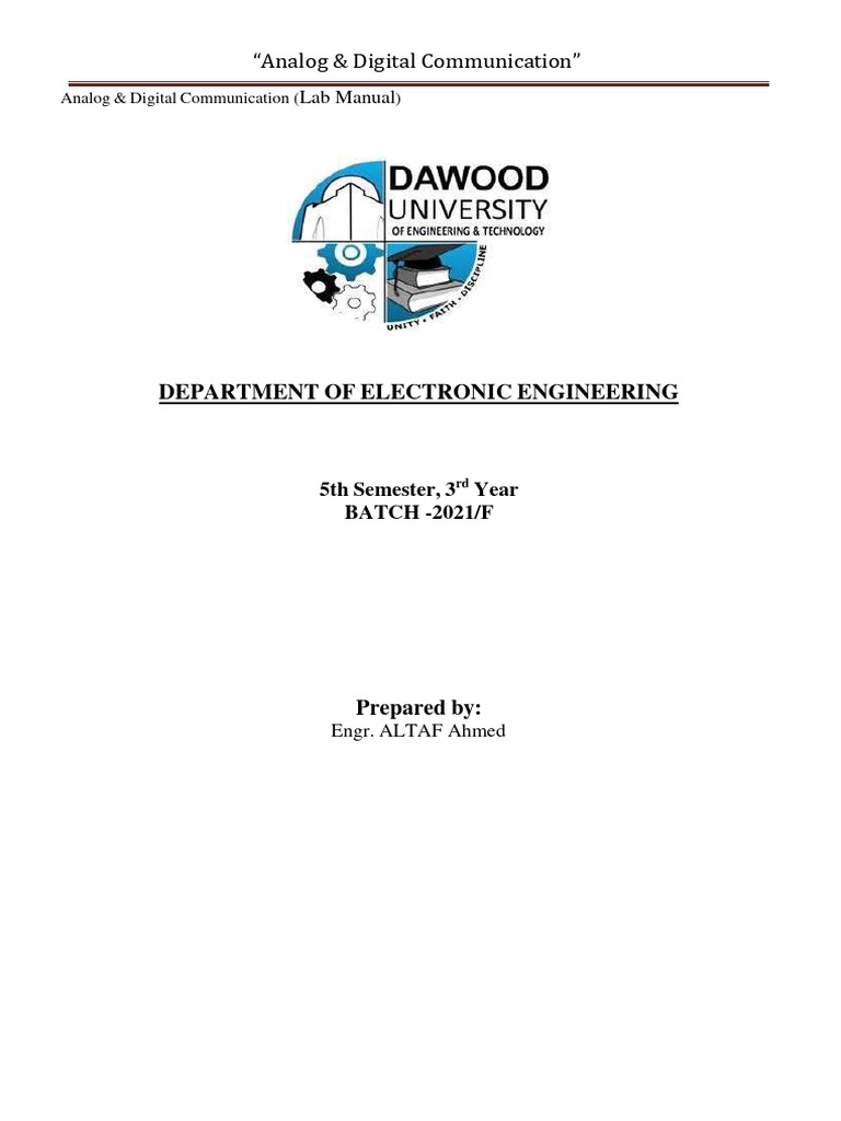 ADC Lab Manual | PDF | Detector (Radio) | Electronic Oscillator