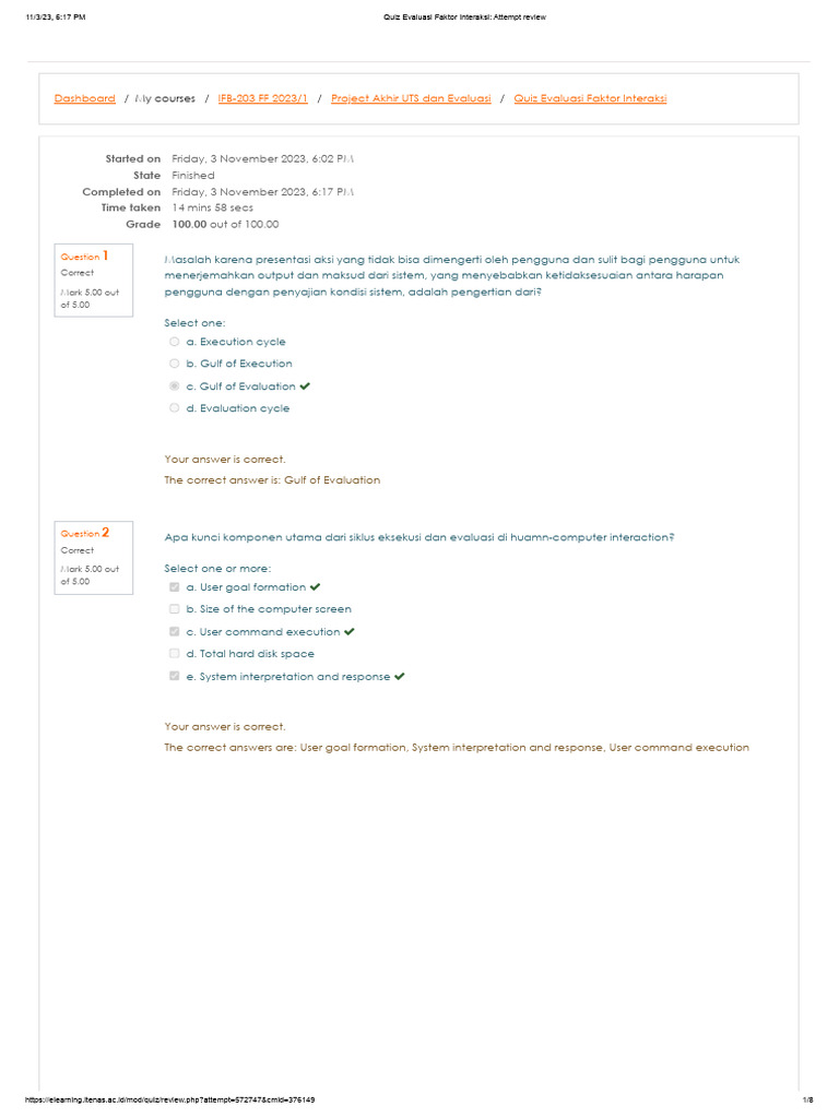 Evaluasi Faktor Interaksi | PDF | Human–Computer Interaction | Graphical User Interfaces