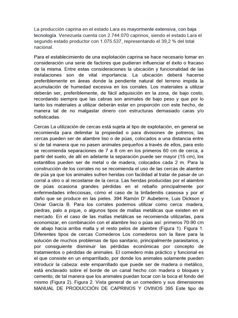 La Producción Caprina en El Estado Lara | PDF | Oveja | Cabra