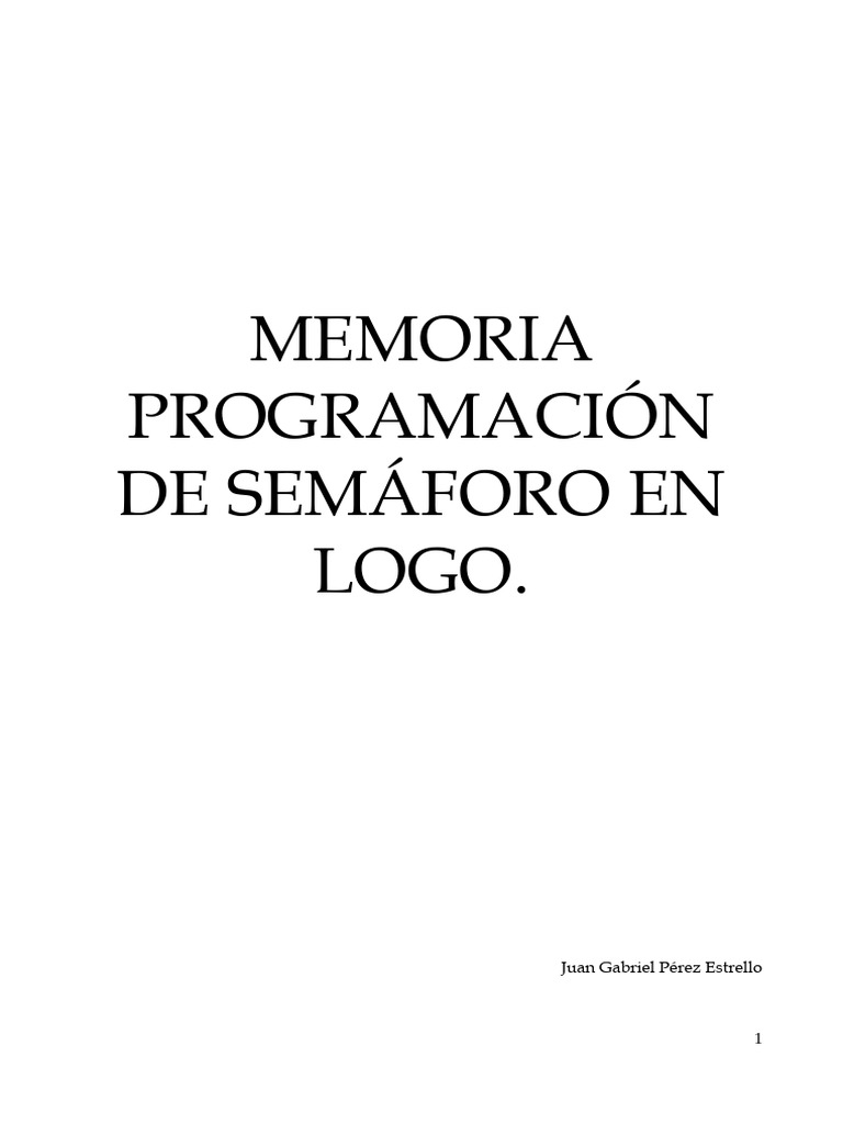 Práctica Realizar Programación de Semáforo | PDF