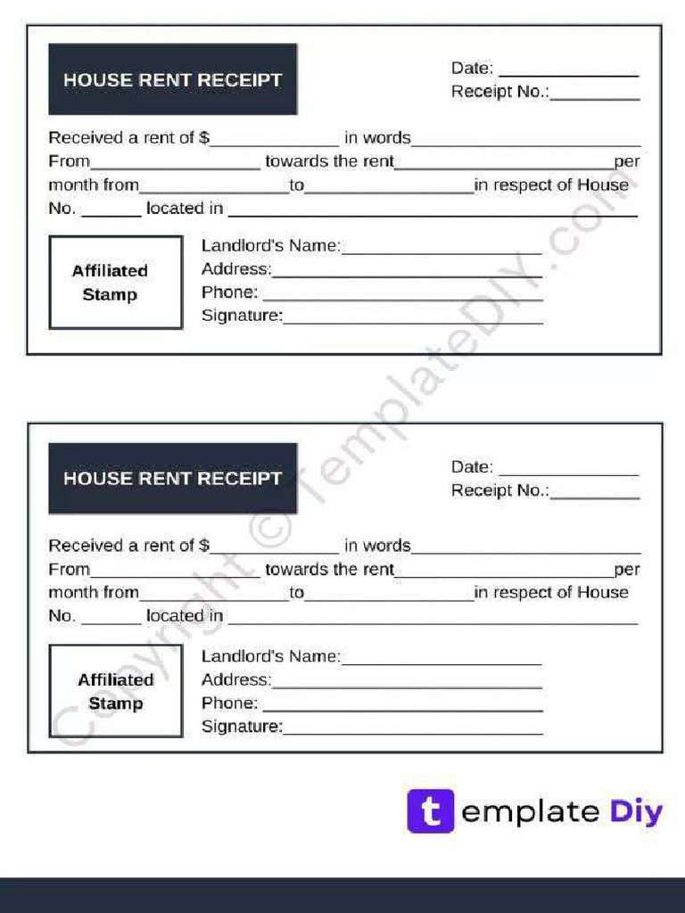 Home - House Rent Receipt Printable Template (PDF & Word) | PDF