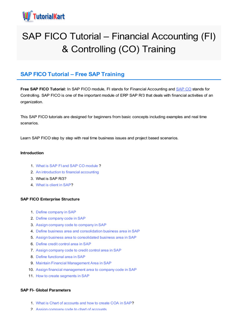 Sap Fico Training Tutorial | Download Free PDF | Depreciation | Currency