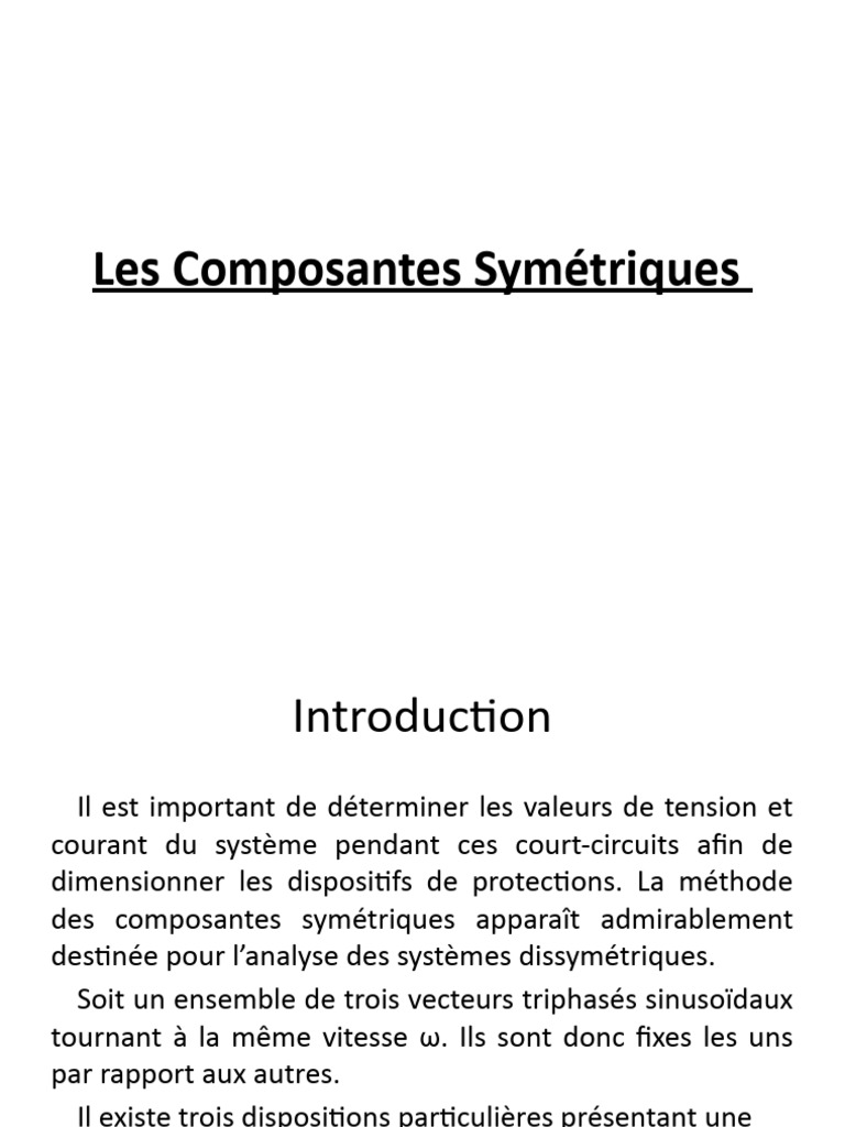 2-Les Composantes Symétriques | PDF