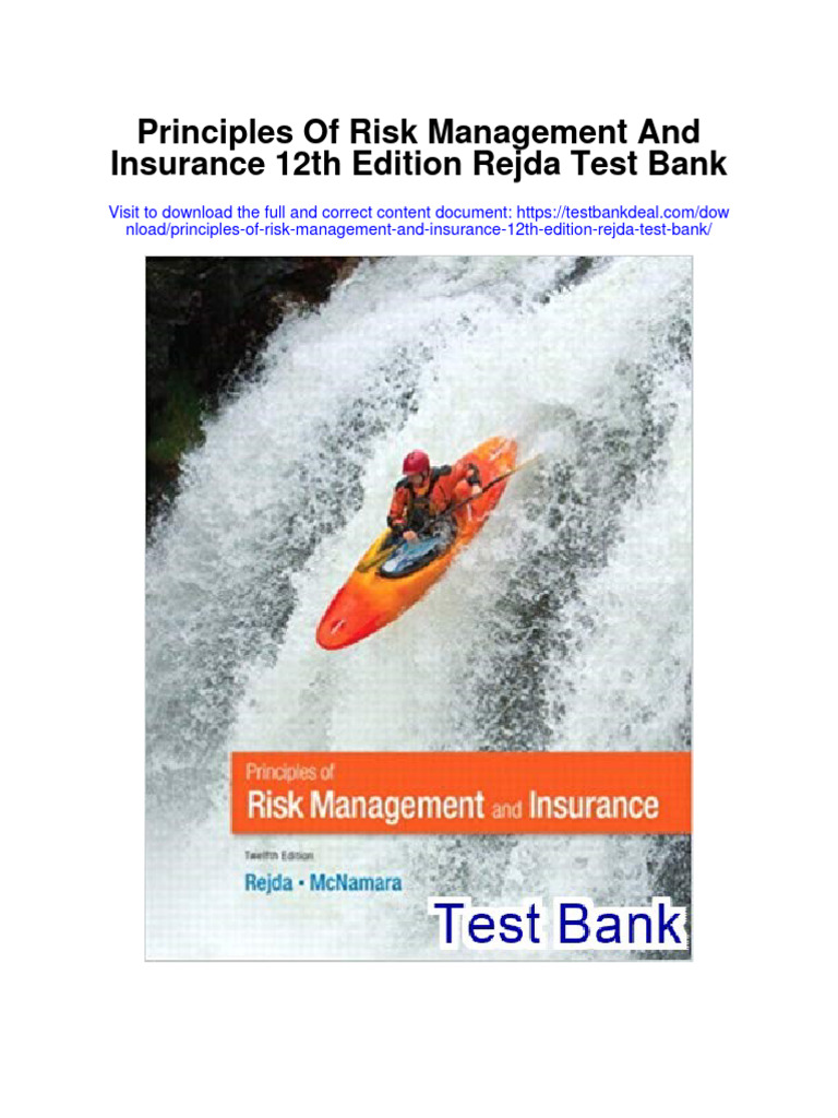 Instant Download Principles of Risk Management and Insurance 12th ...