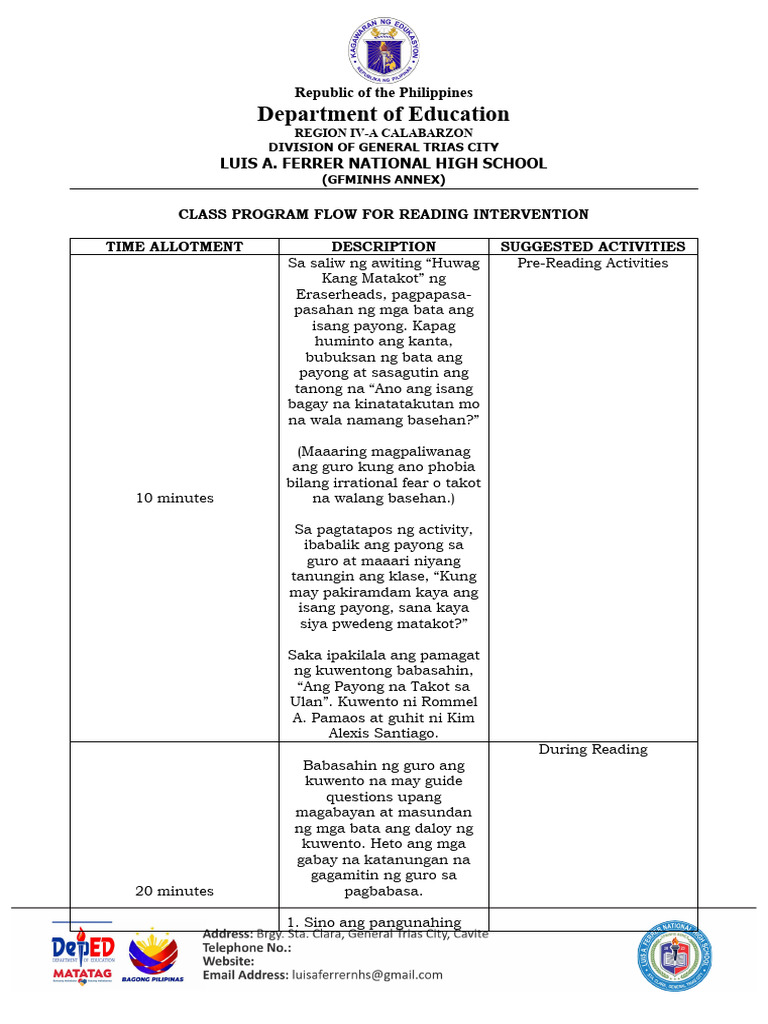 CatchUp Program, Jan12 | PDF