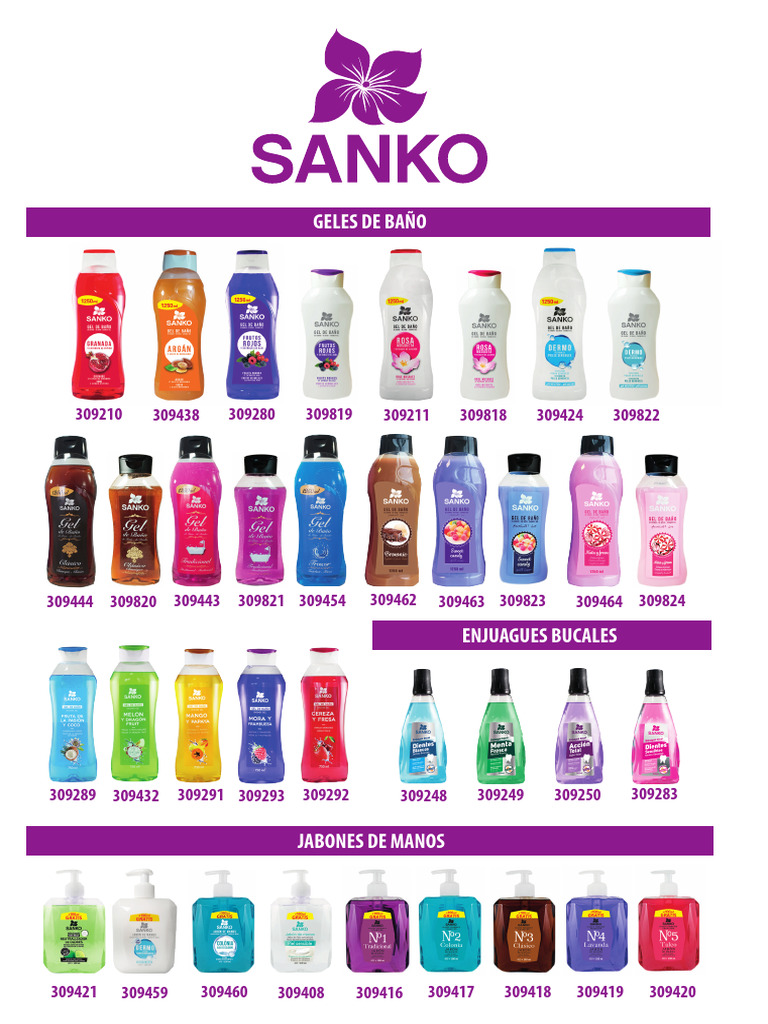 2023 hoja-SANKO | PDF | Higiene | Sustancias químicas