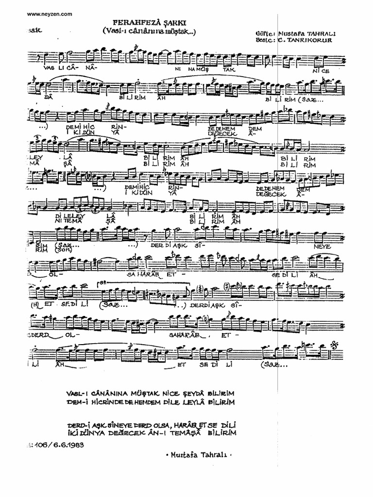 Vasli Cananina Mustak Nice Seyda Bilirim | PDF