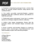 Activity Sheet Making A Periscope | PDF | Home & Garden