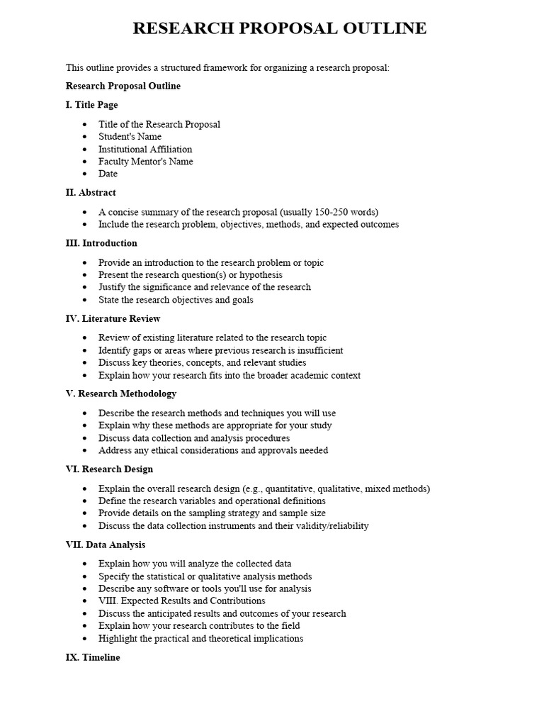 Research Proposal Outline | PDF | Data | Epistemology Of Science