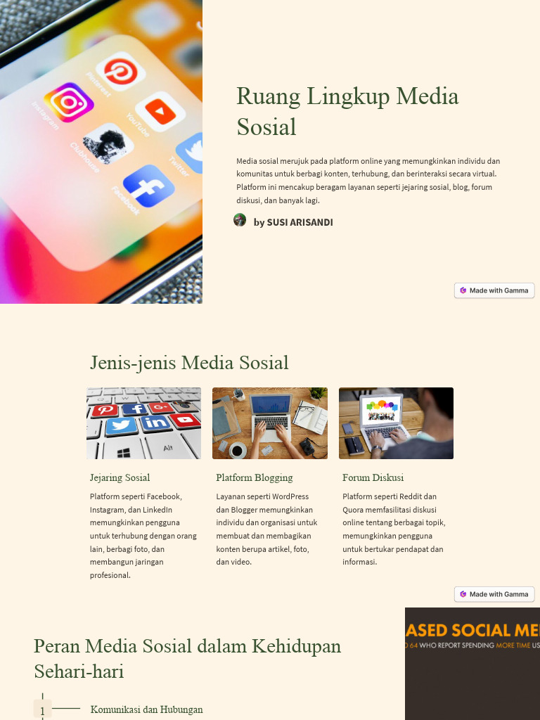 Ruang Lingkup Media Sosial dan Etika | PDF | Seni | Komputer